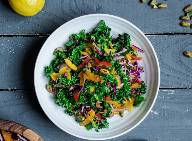 Avocado Pesto Kale Salad - Wicked Kitchen